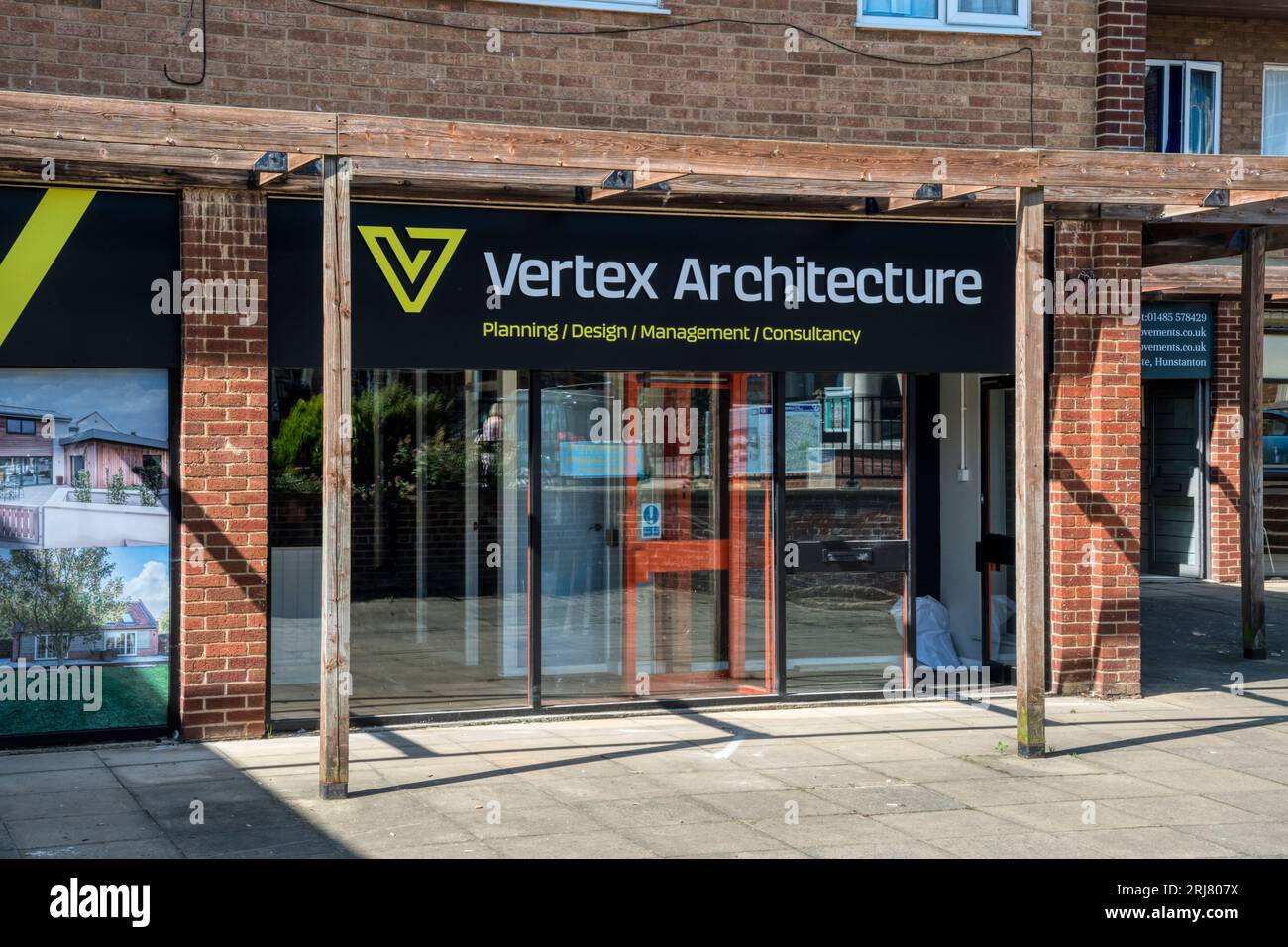 The premises of Vertex Architecture in Hunstanton, Norfolk Stock Photo - Alamy