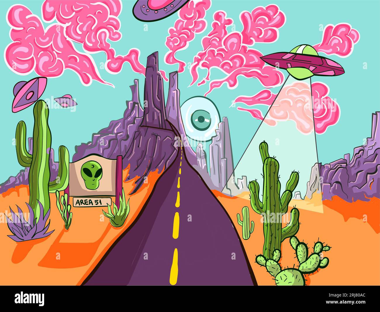 Trippy Ufo Drawing