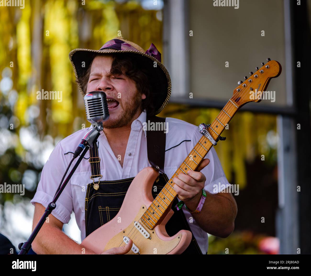 Early James performing at the ACL Music Fest Stock Photo - Alamy