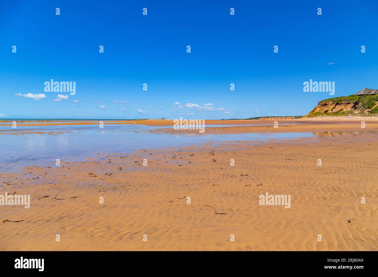 Pristine beach in Inhaca Island outside Maputo, Mozambique Stock Photo ...