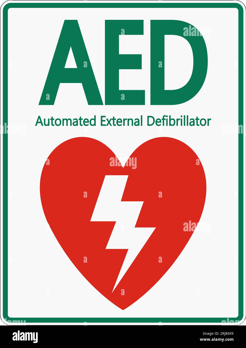 Face Adhesive AED Sign Symbol,label icon on white background Stock ...