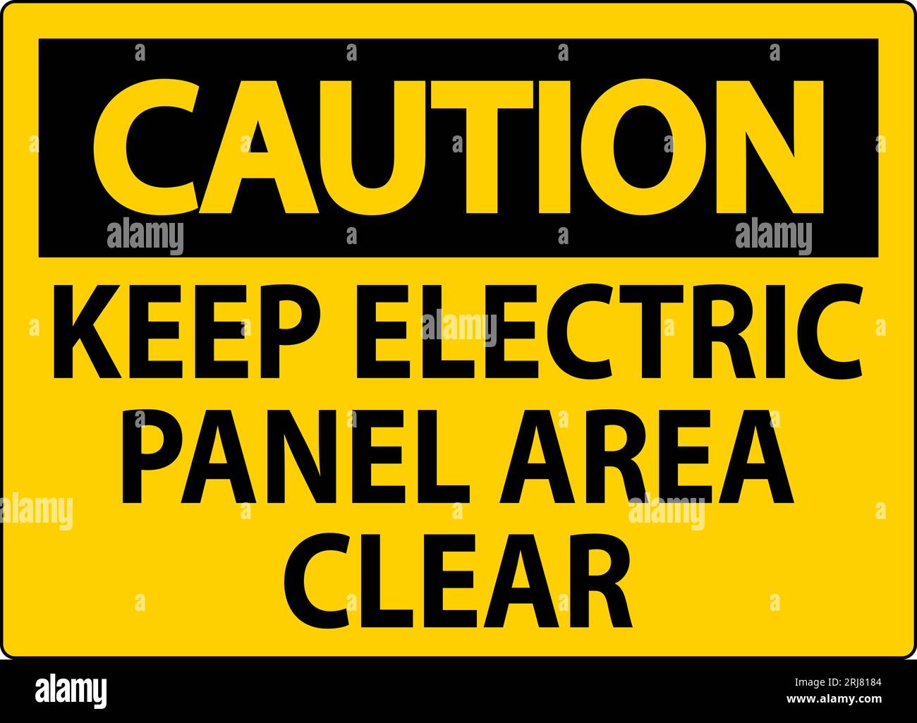 Keep this area clear Stock Vector Images - Alamy