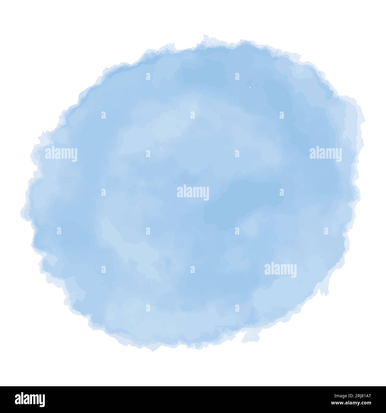 Blue color vector hand drawn watercolor liquid stain. Abstract aqua ...