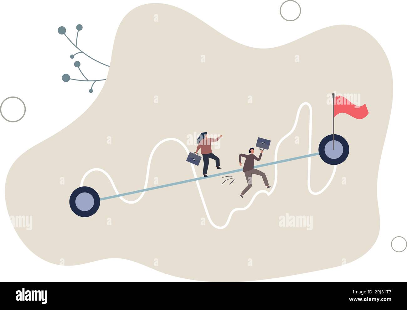 Easy or shortcut way to win business success or hard path and obstacle ... Easy or shortcut way to win business success or hard path and obstacle ...