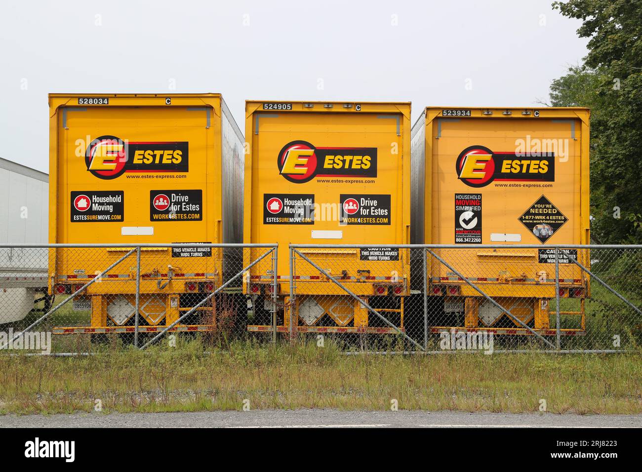 New Columbia, United States. 21st Aug, 2023. Estes Express Lines ...