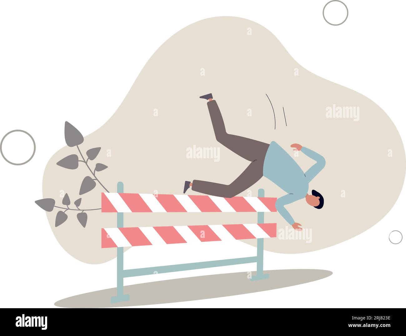 Business failure, mistake or cannot overcome difficulty or obstacle ...