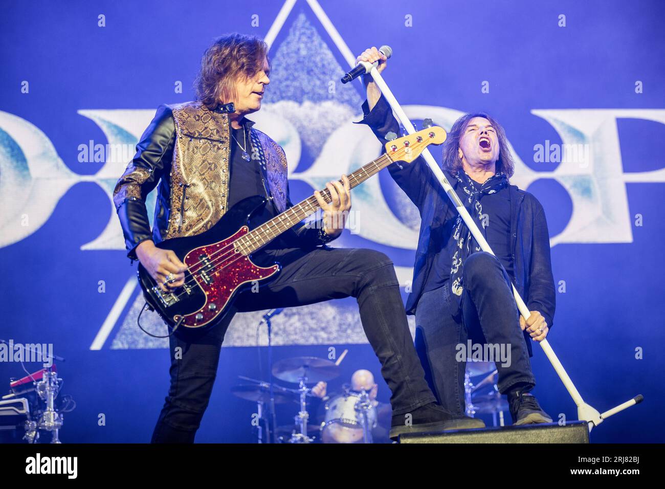 Solvesborg, Sweden. 08th, June 2023. The Swedish rock band Europe ...