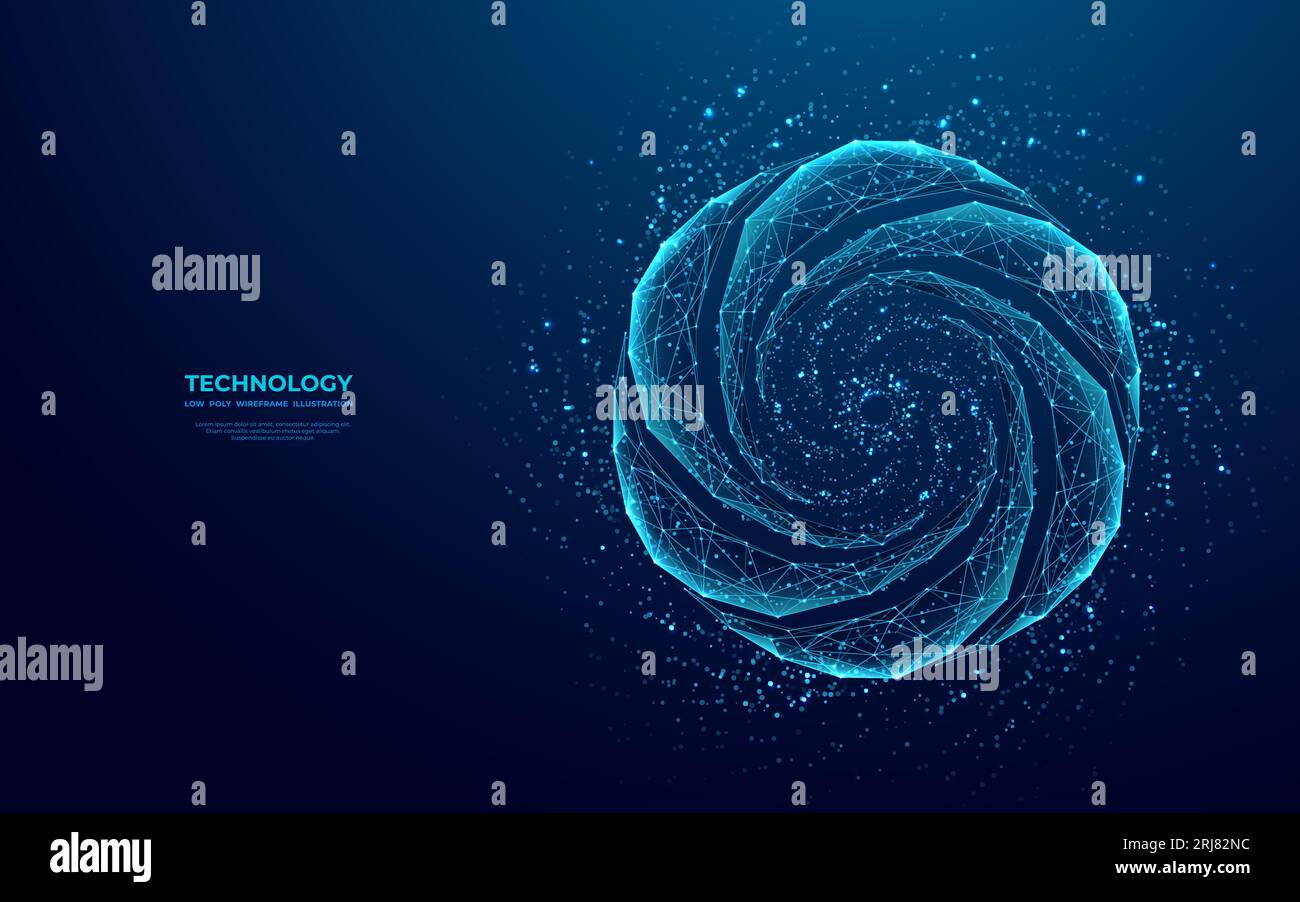 Abstract chatbot icon in futuristic low poly wireframe style Stock Vector Image & Art - Alamy