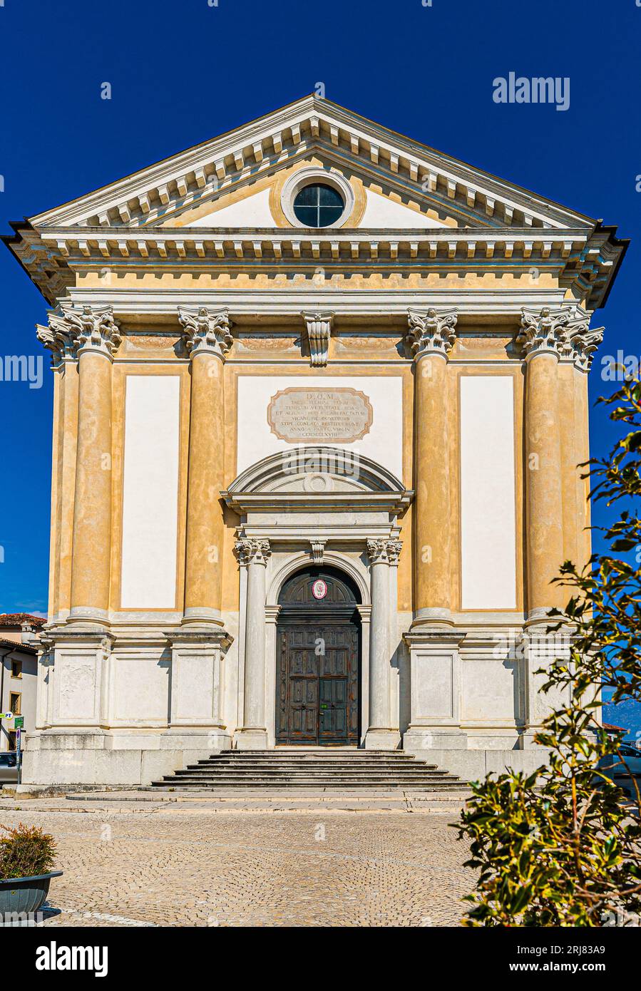 Italy Veneto Mel Church of Santa Maria Annunziata (18th century Stock ...