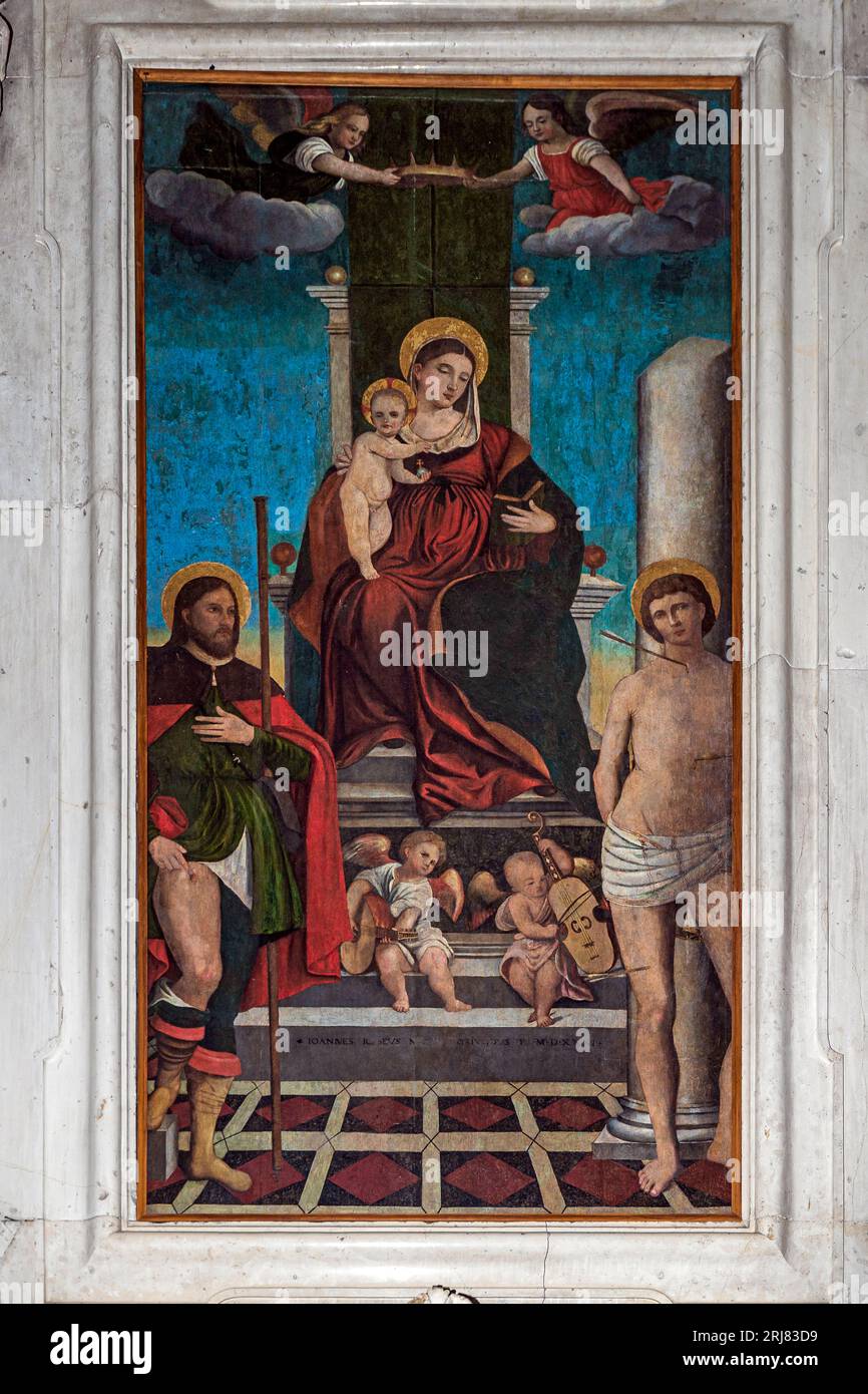 Italy Veneto Mel Church of Santa Maria Annunziata (18th century ...