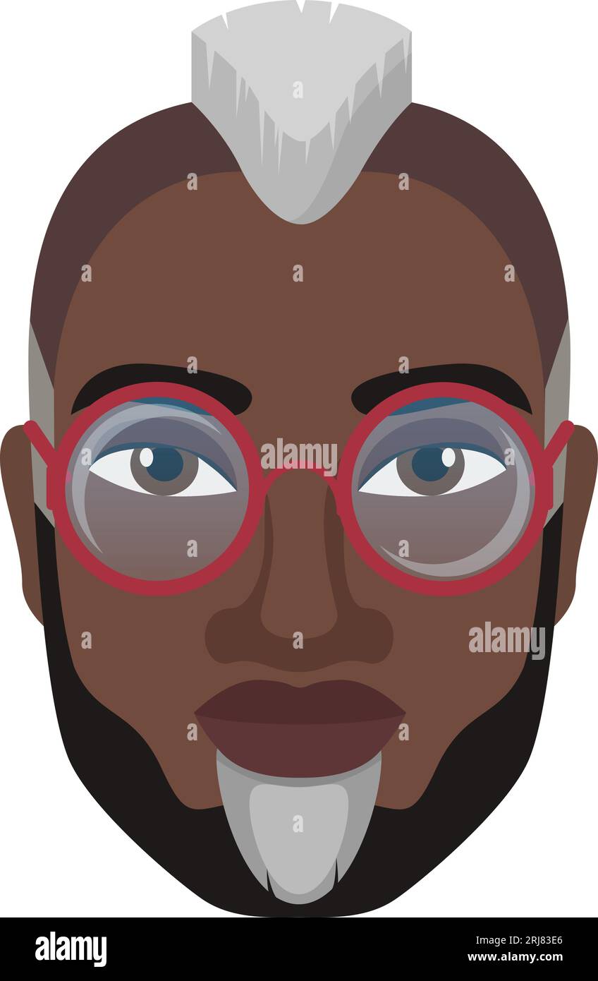 Bearded african Stock Vector Images - Alamy
