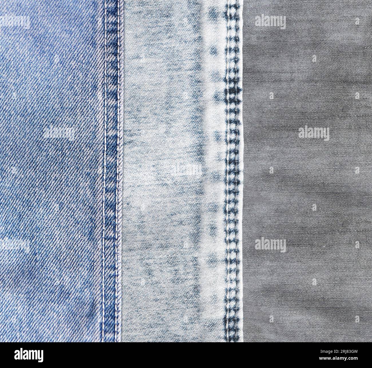 Horizontal or vertical background with denim patches of light grey ...