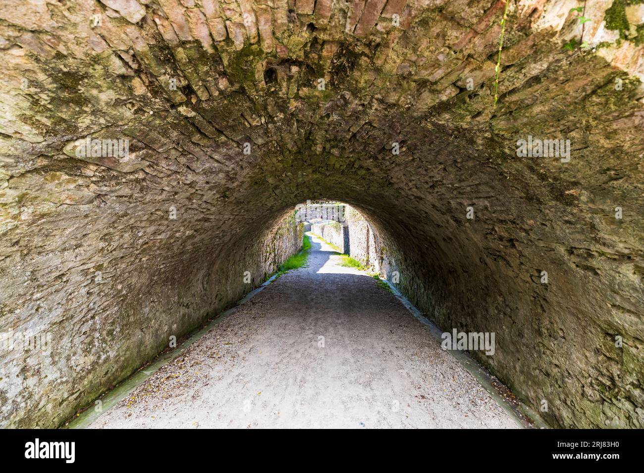Italy Veneto Mel - Via Karèra (ancient carriageway Stock Photo - Alamy
