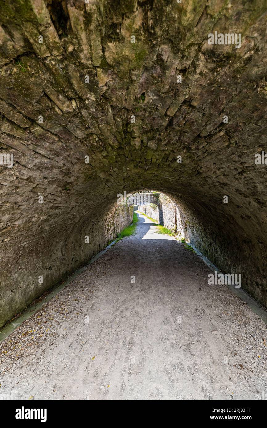 Italy Veneto Mel - Via Karèra (ancient carriageway Stock Photo - Alamy