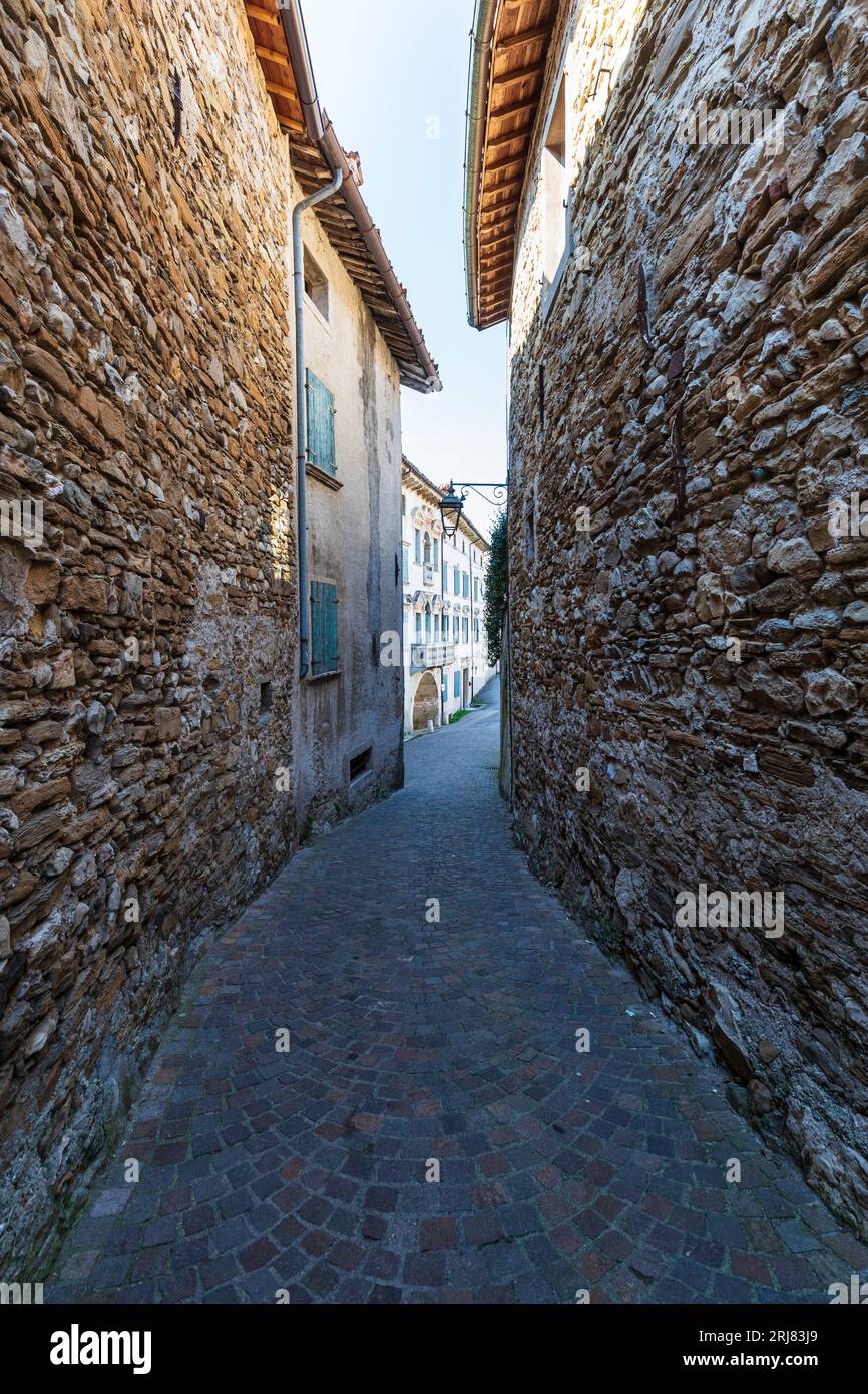 Italy Veneto Mel Via Cavour Stock Photo - Alamy