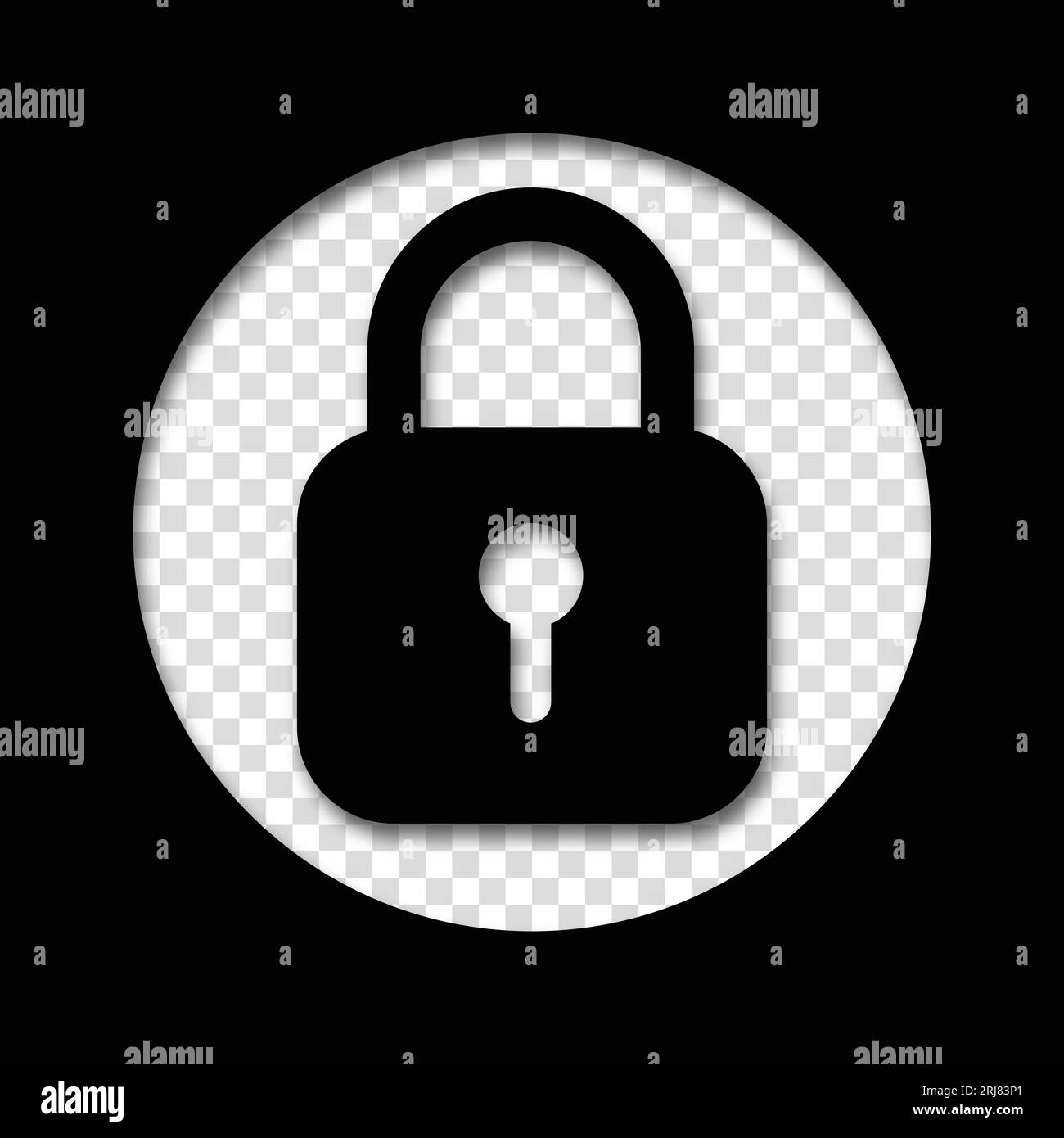 Lock unlock padlock symbol Stock Vector Images - Alamy