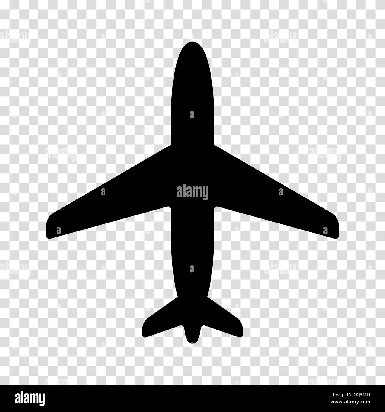 Airplane sign icon on a transparent background Stock Vector Image & Art ...