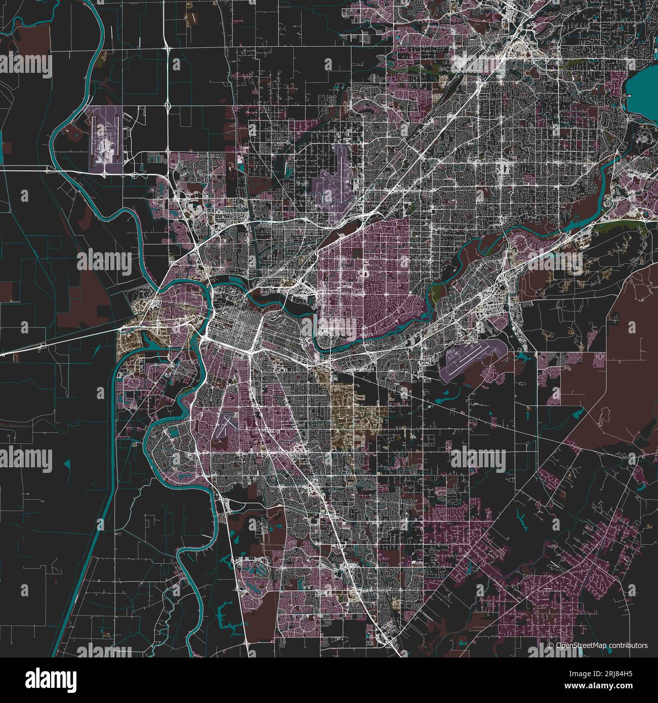 Vector city map of Sacramento, California, USA Stock Vector Image & Art ...
