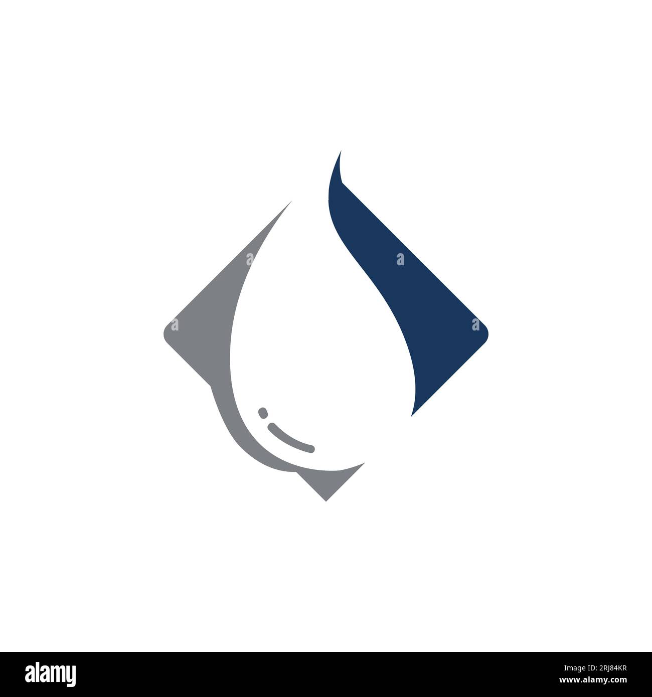 Initial Letter Q Hydro Logo with Negative Space Water drop Icon Design ...