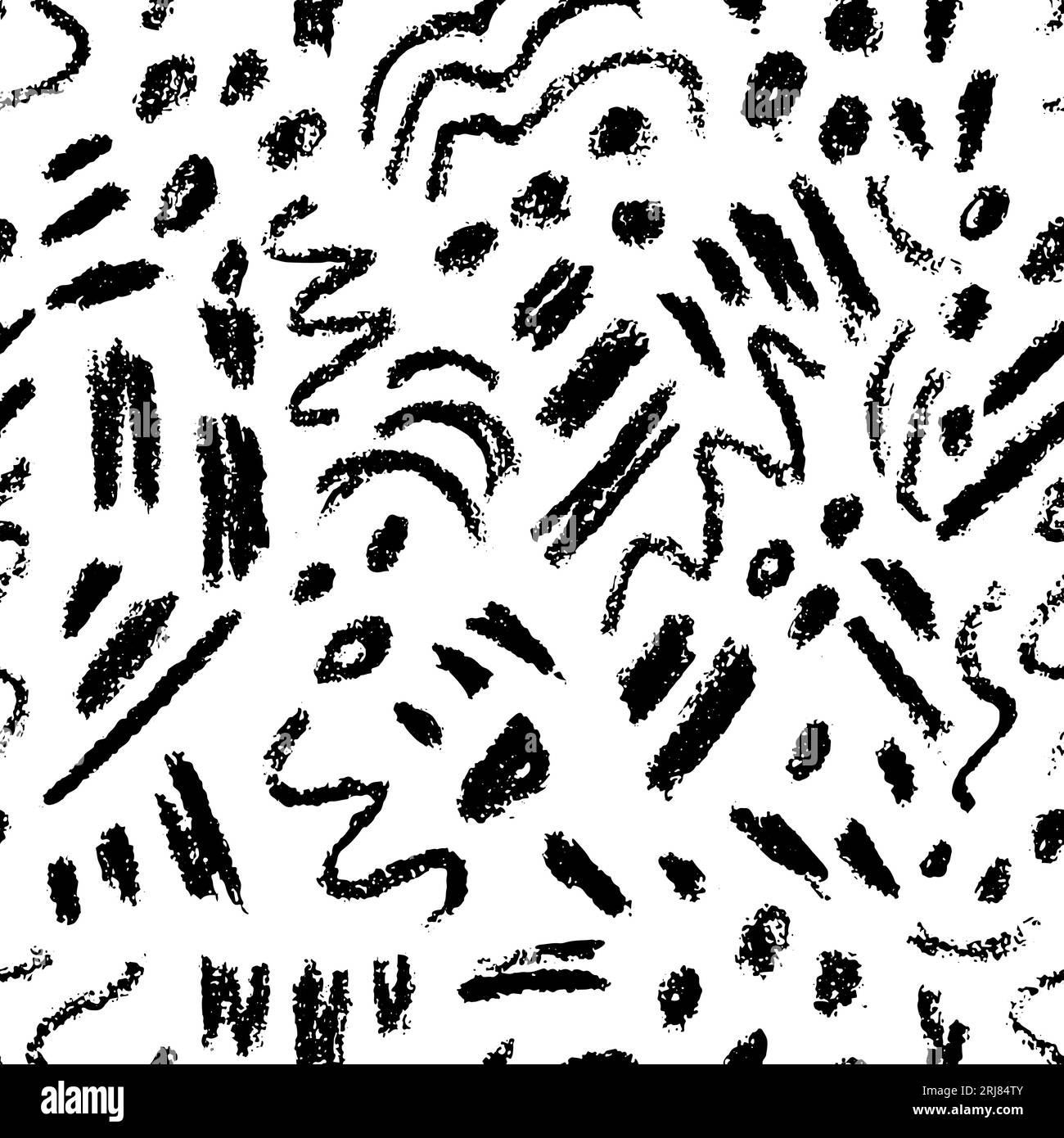 Contemporary Chalk Free Hand Seamless Pattern Stock Vector Image & Art ...