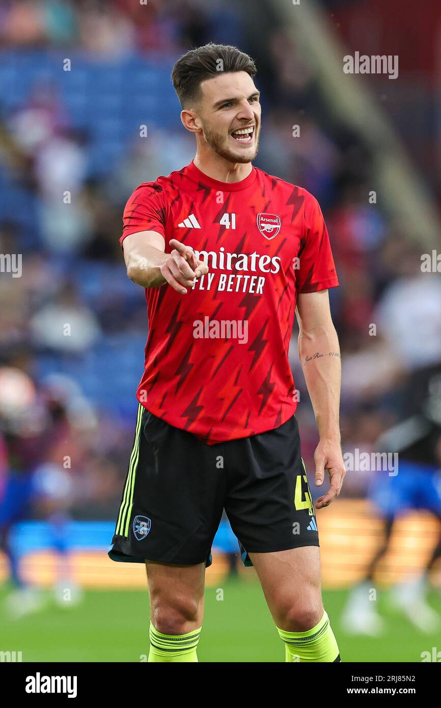 Declan Rice #41 of Arsenal during the Premier League match Crystal ...