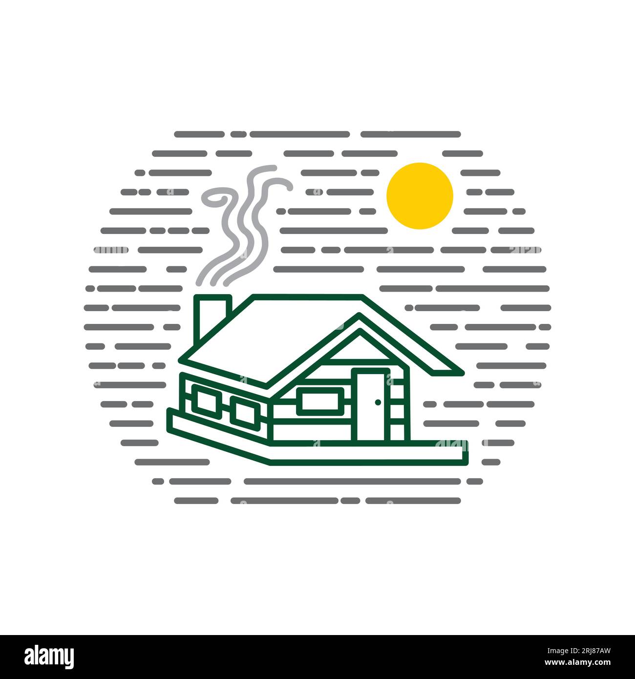 wooden cabin Line Icon, Outline Vector Symbol Illustration Stock Vector ... wooden cabin Line Icon, Outline Vector Symbol Illustration Stock Vector ...