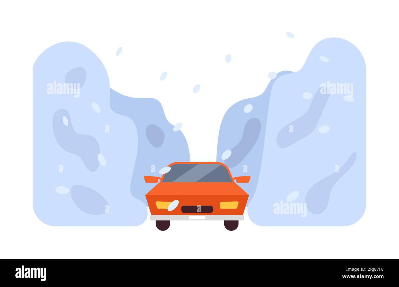 Blizzard flat concept vector spot illustration Stock Vector Image & Art ...