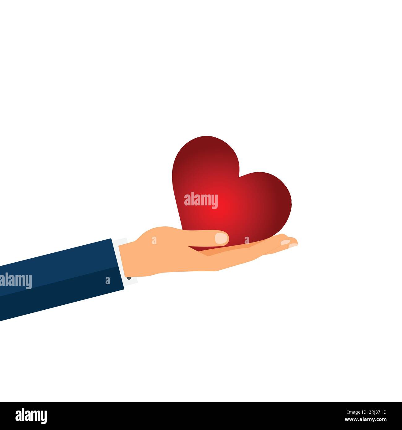 Fingers heart shape Stock Vector Images - Alamy