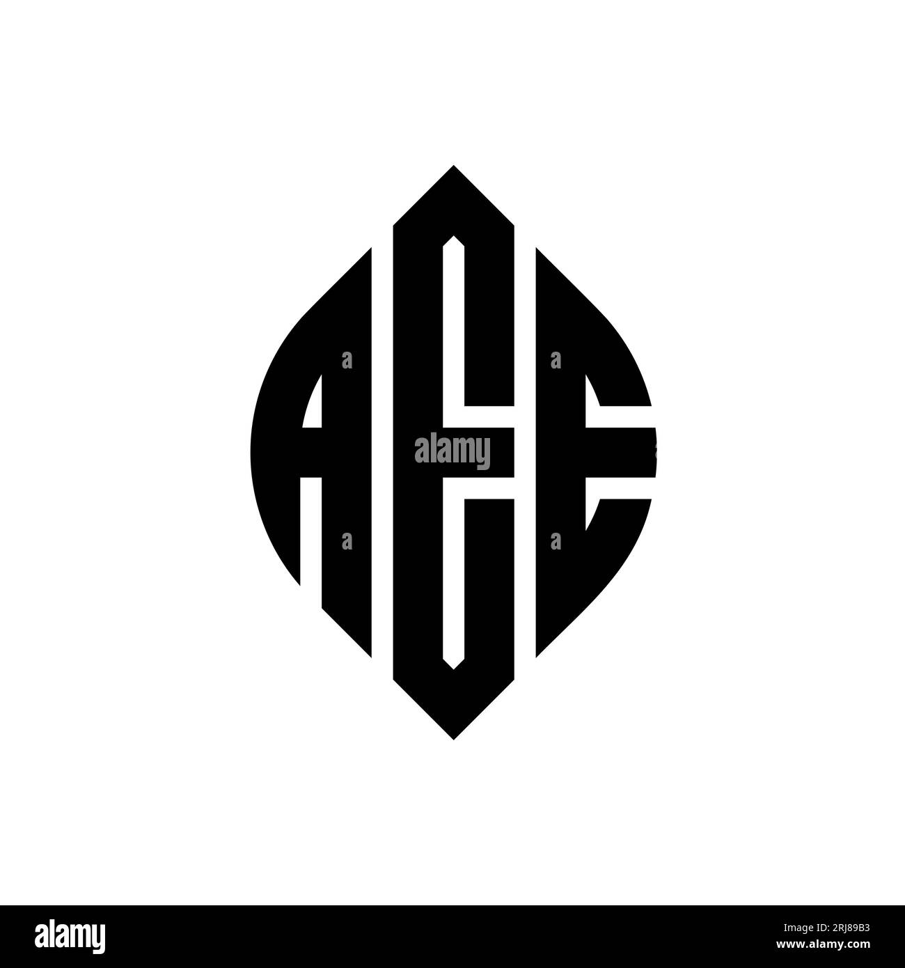 AEE circle letter logo design with circle and ellipse shape. AEE ...
