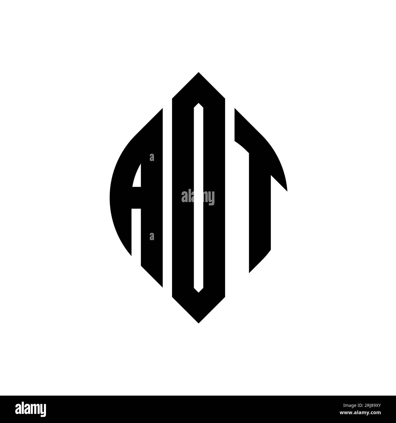 ADT circle letter logo design with circle and ellipse shape. ADT ...