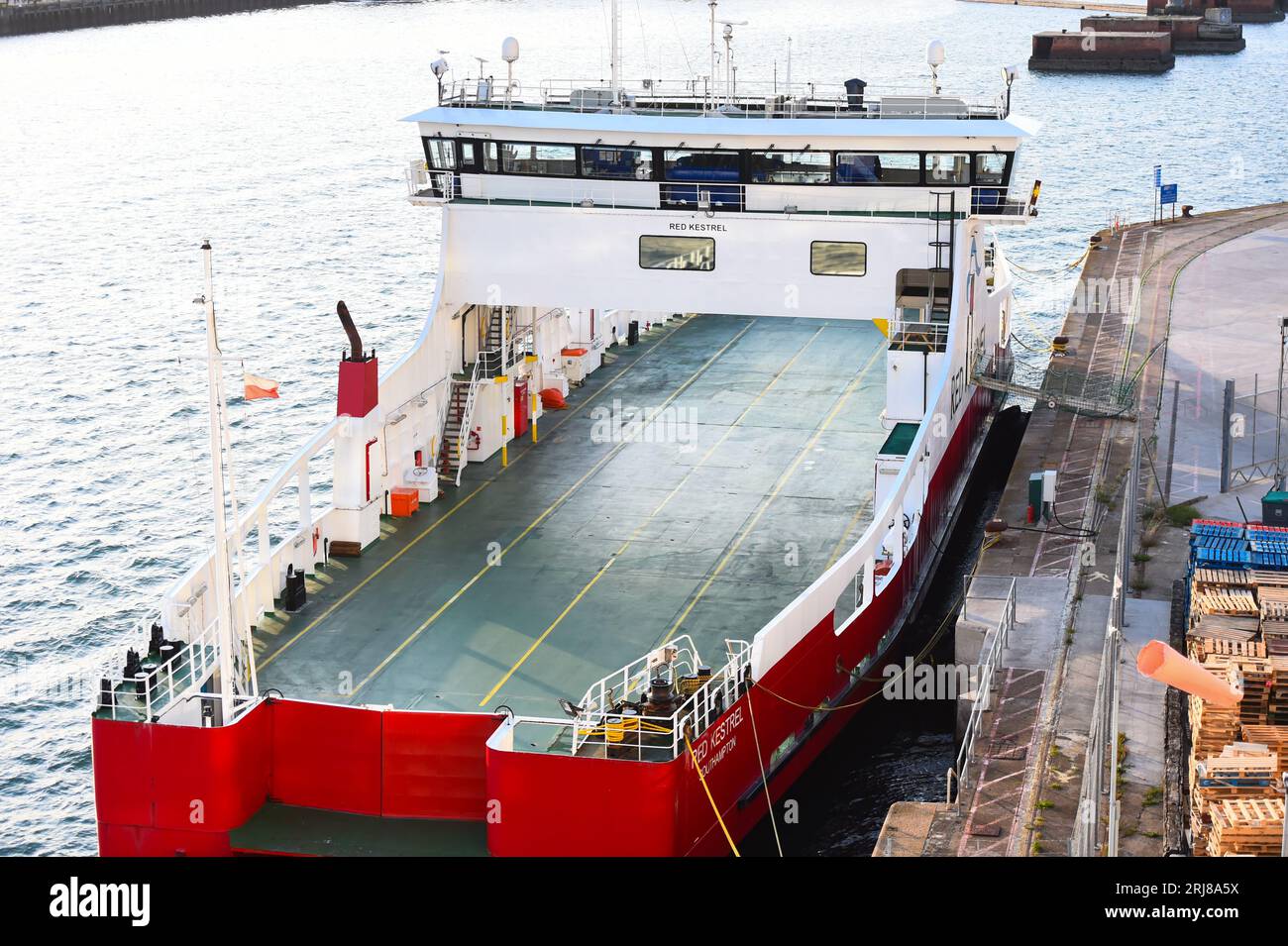 Vehicle ferry boat in Southampton, England, 23-07-2023 Stock Photo - Alamy