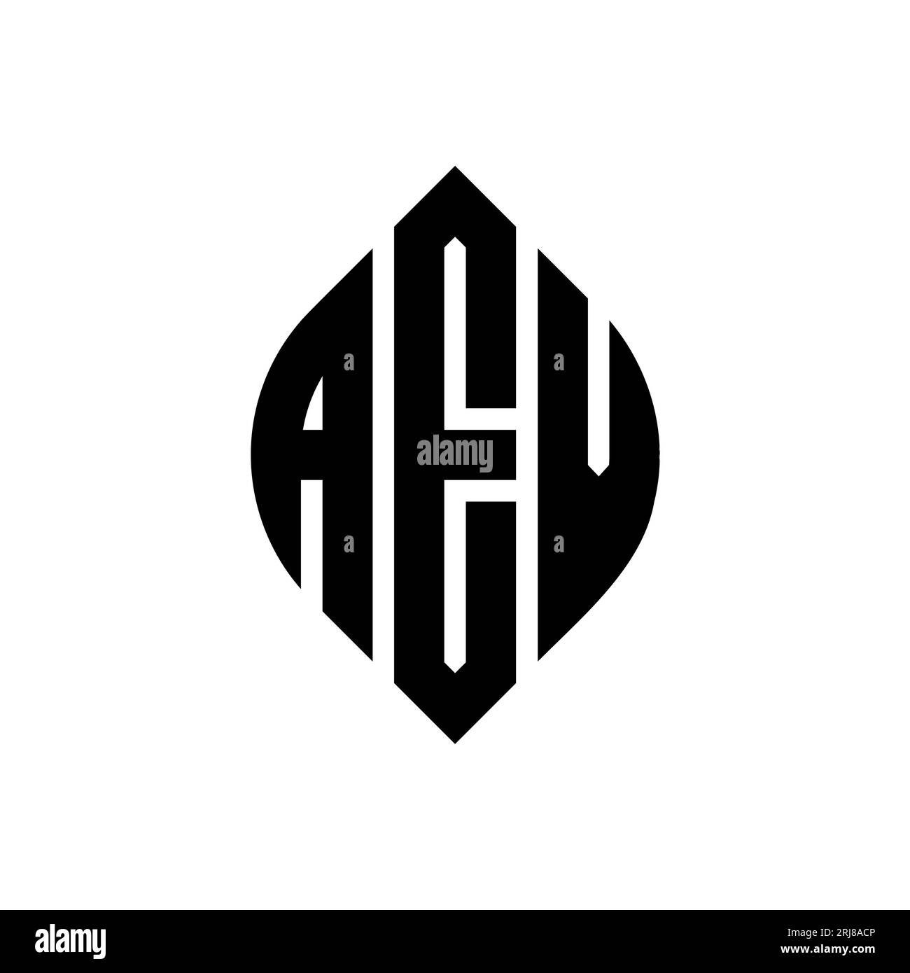 AEV circle letter logo design with circle and ellipse shape. AEV ...