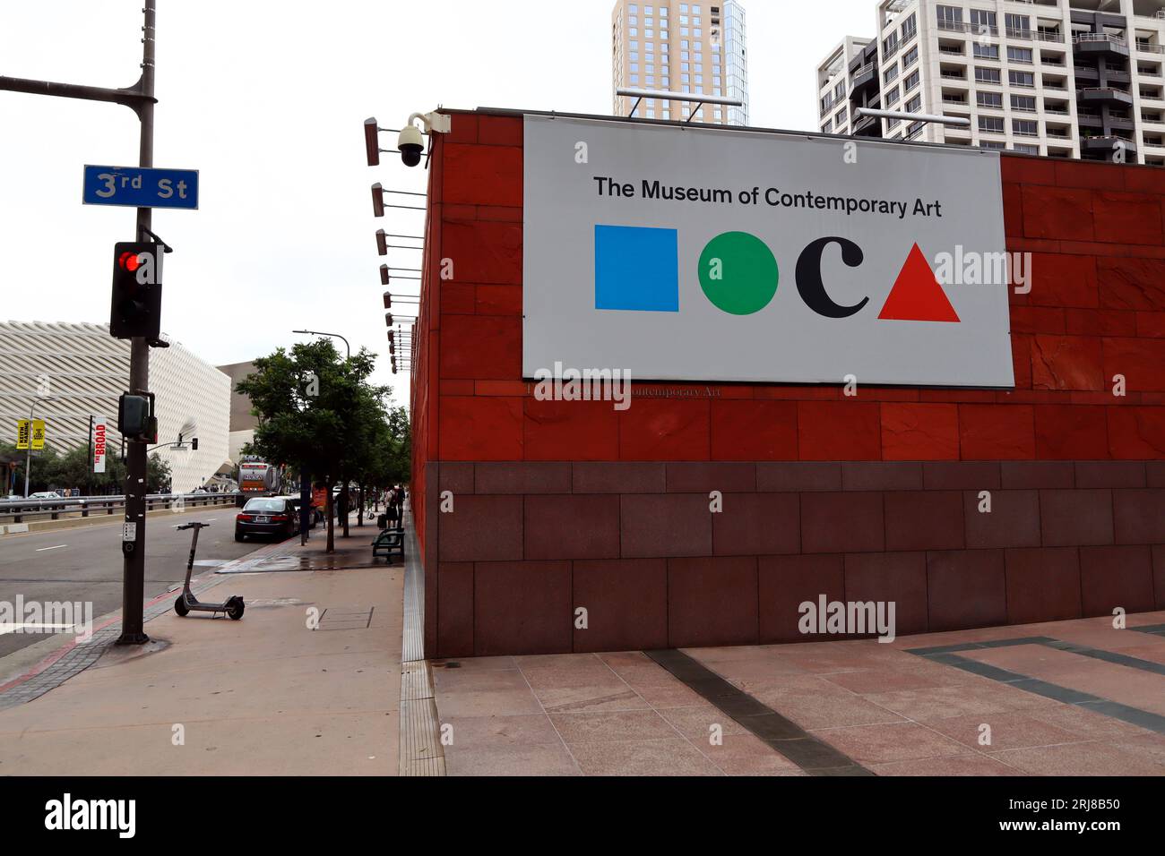 Los Angeles, California: view of MOCA The Museum of Contemporary Art at ...