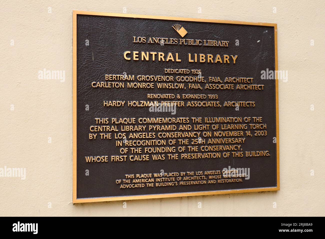 Los Angeles, California: view of LOS ANGELES Public Library - Central ...