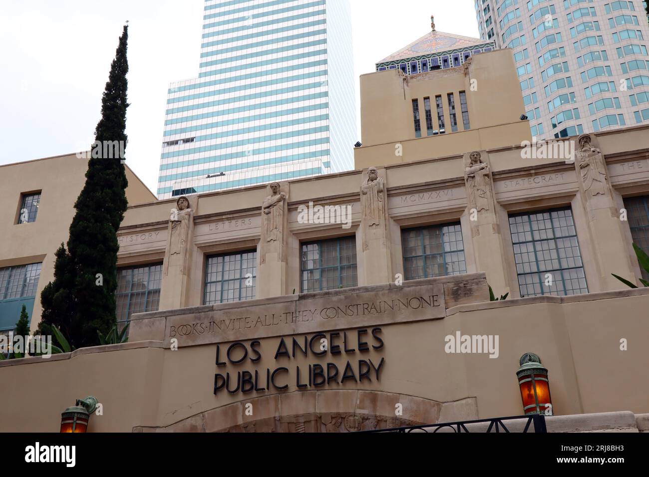 Los Angeles, California: view of LOS ANGELES Public Library - Central Library at 630 W. 5th ...