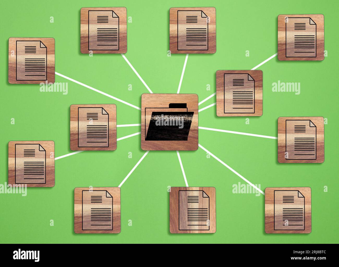 Folders for storing documents. Structure of paperless exchange of ...