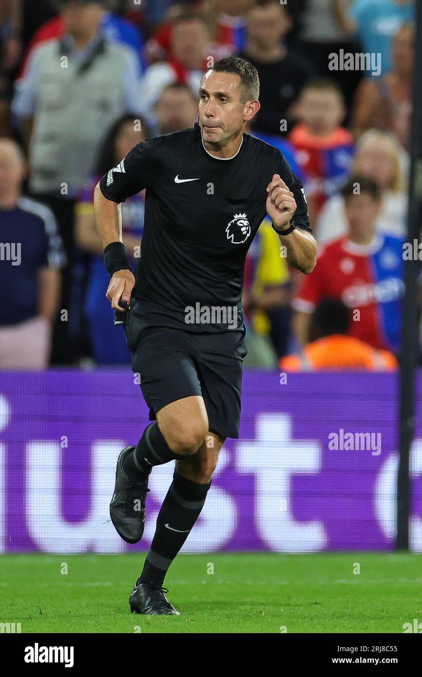 Referee David Coote during the Premier League match Crystal Palace vs ...