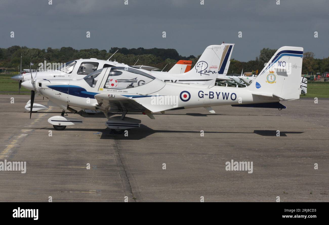 A Grob G115E Tutor of the Royal Air Force at Brighton City Airport ...