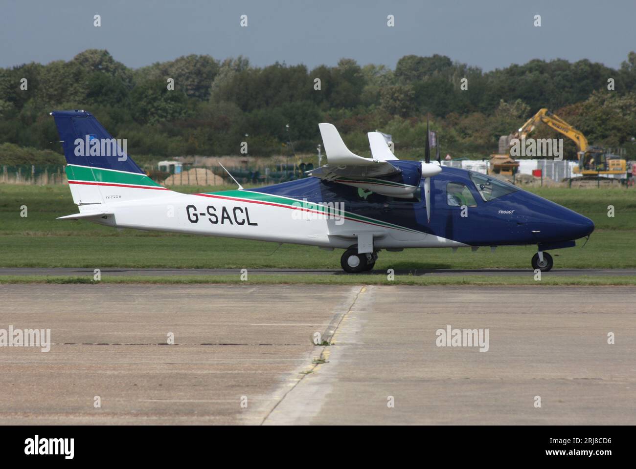 A Tecnam P2006T twin light aircraft at Brighton City Airport Shoreham ...