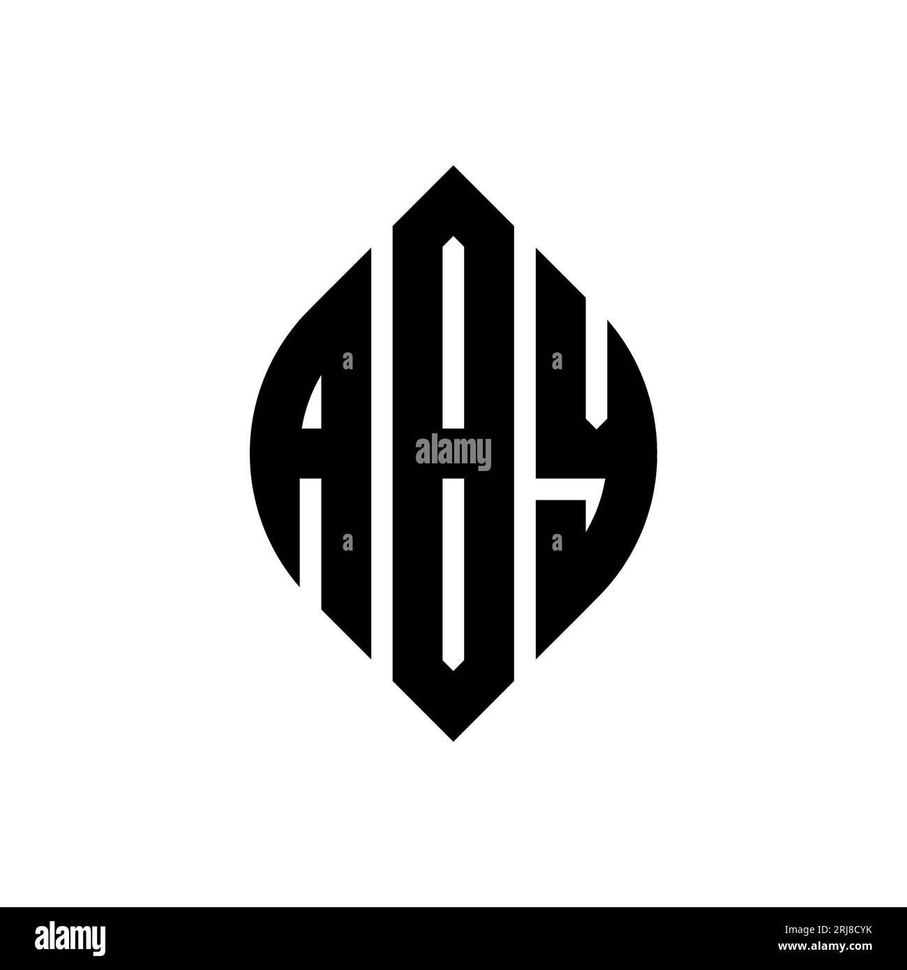 ABY circle letter logo design with circle and ellipse shape. ABY ...