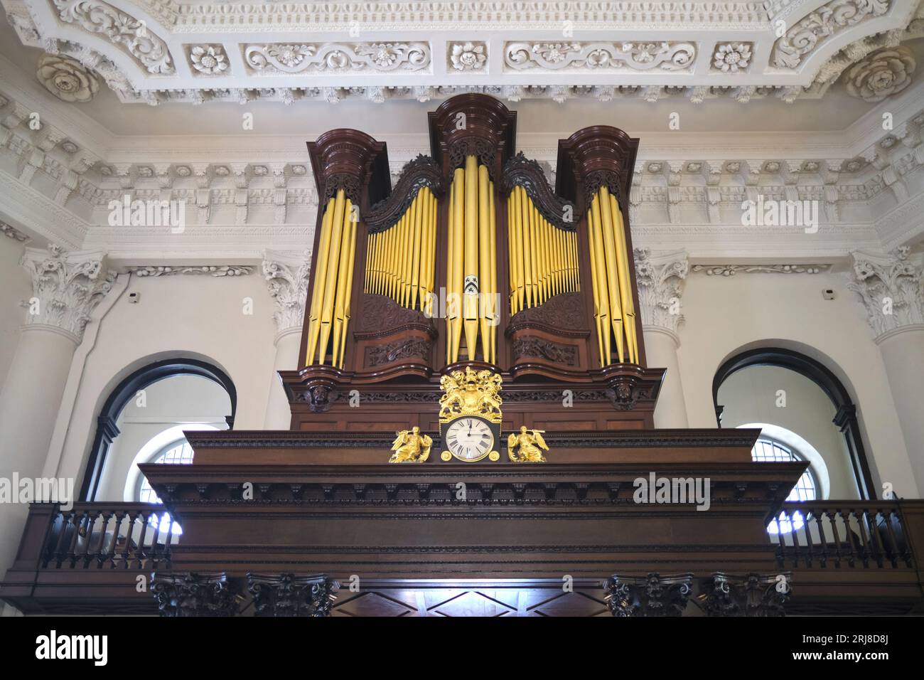 The Organ inside St Pauls Church Deptford South London England UK Stock ...