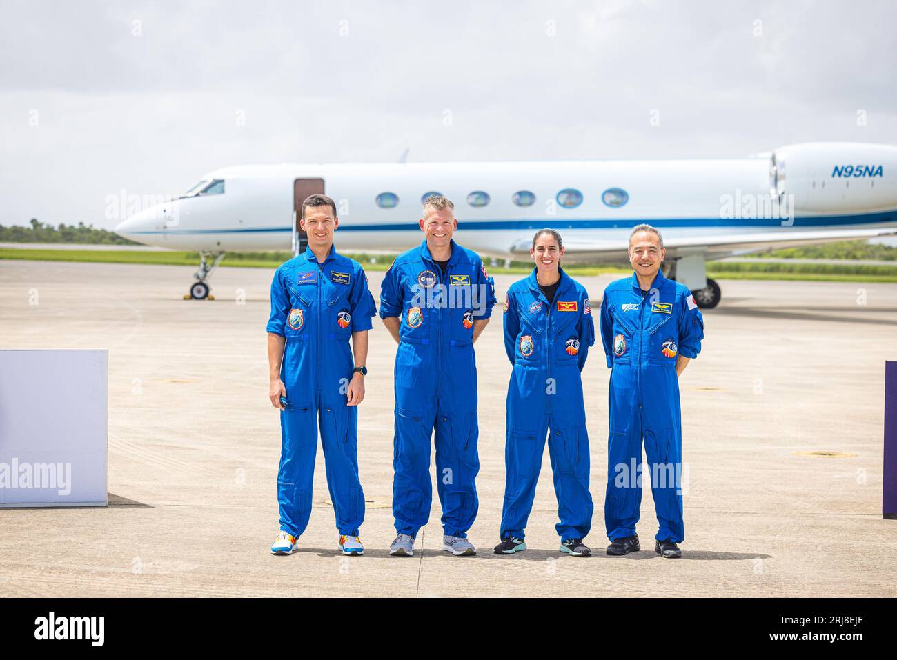 USA. 20th Aug, 2023. NASA's SpaceX Crew-7 mission members (Roscosmos ...