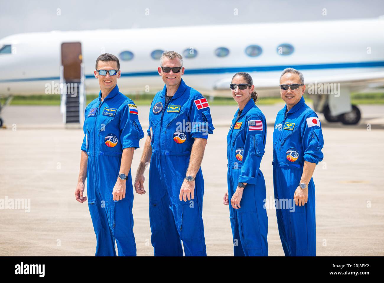 USA. 20th Aug, 2023. NASA's SpaceX Crew-7 mission members (Roscosmos ...