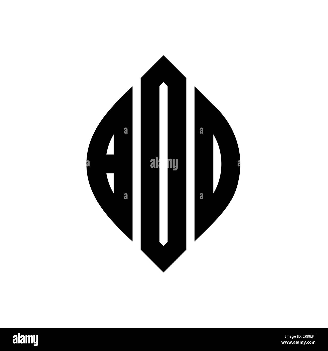Bdo Circle Letter Logo Design With Circle And Ellipse Shape Bdo Ellipse Letters With