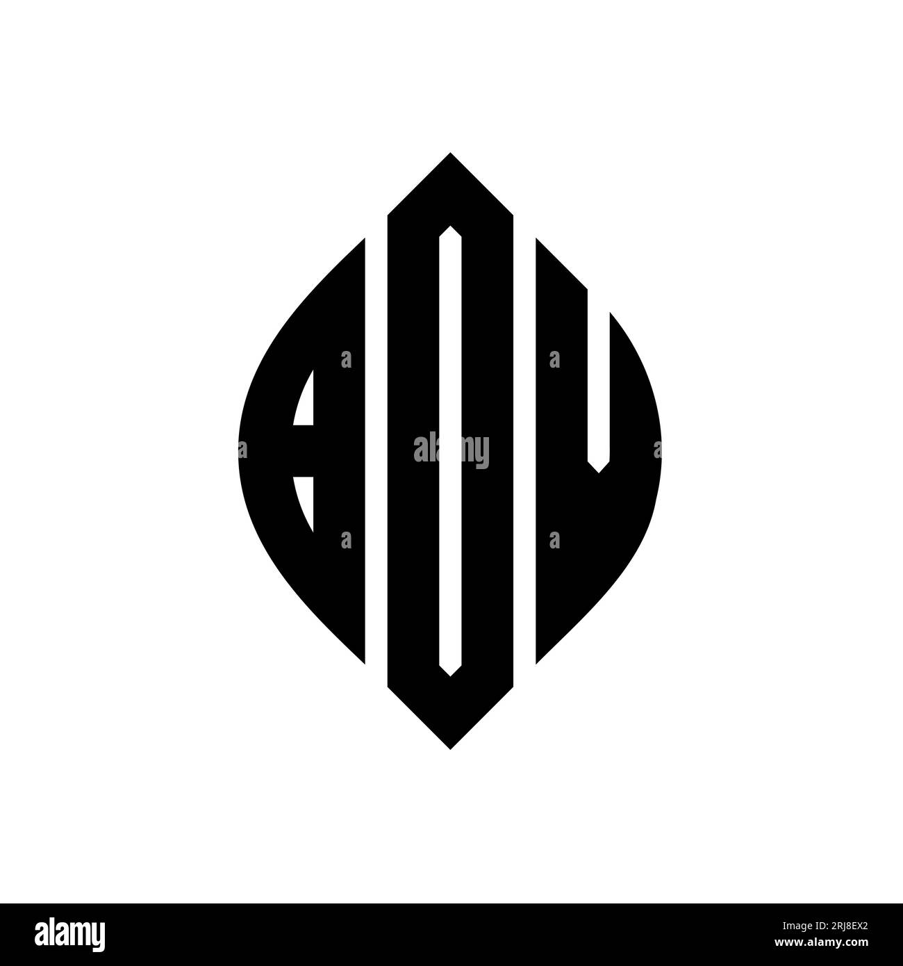 BDV circle letter logo design with circle and ellipse shape. BDV ...