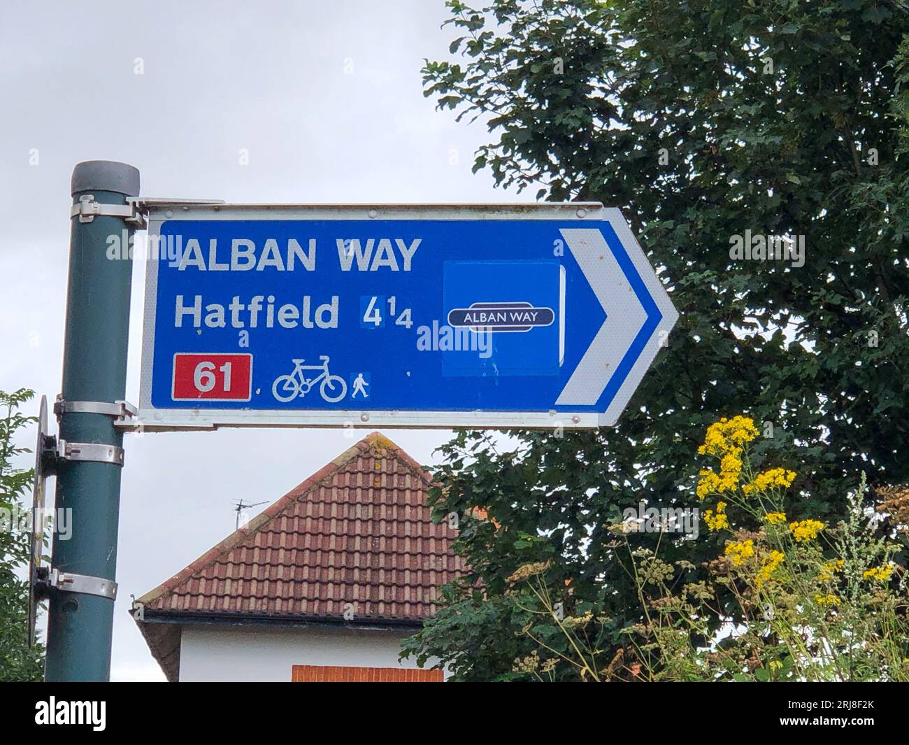 The Alban Way Stock Photo - Alamy