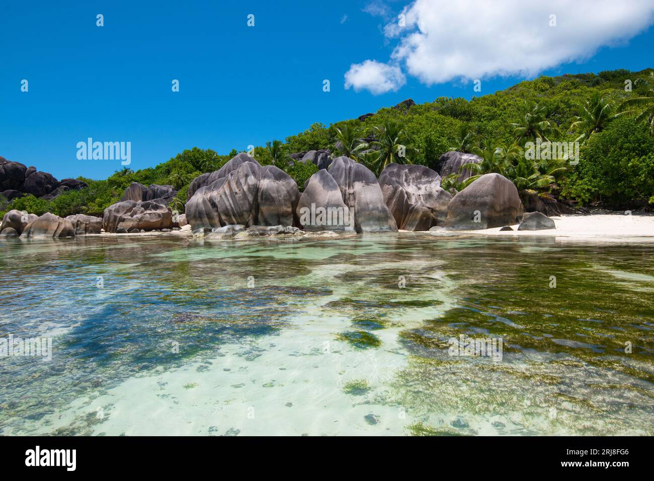 Shallow lagoon la digue island hi-res stock photography and images - Alamy