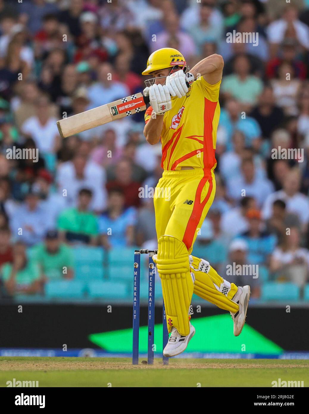 London, England. 21st August, 2023. Trent Rockets' Sam Hain during the ...