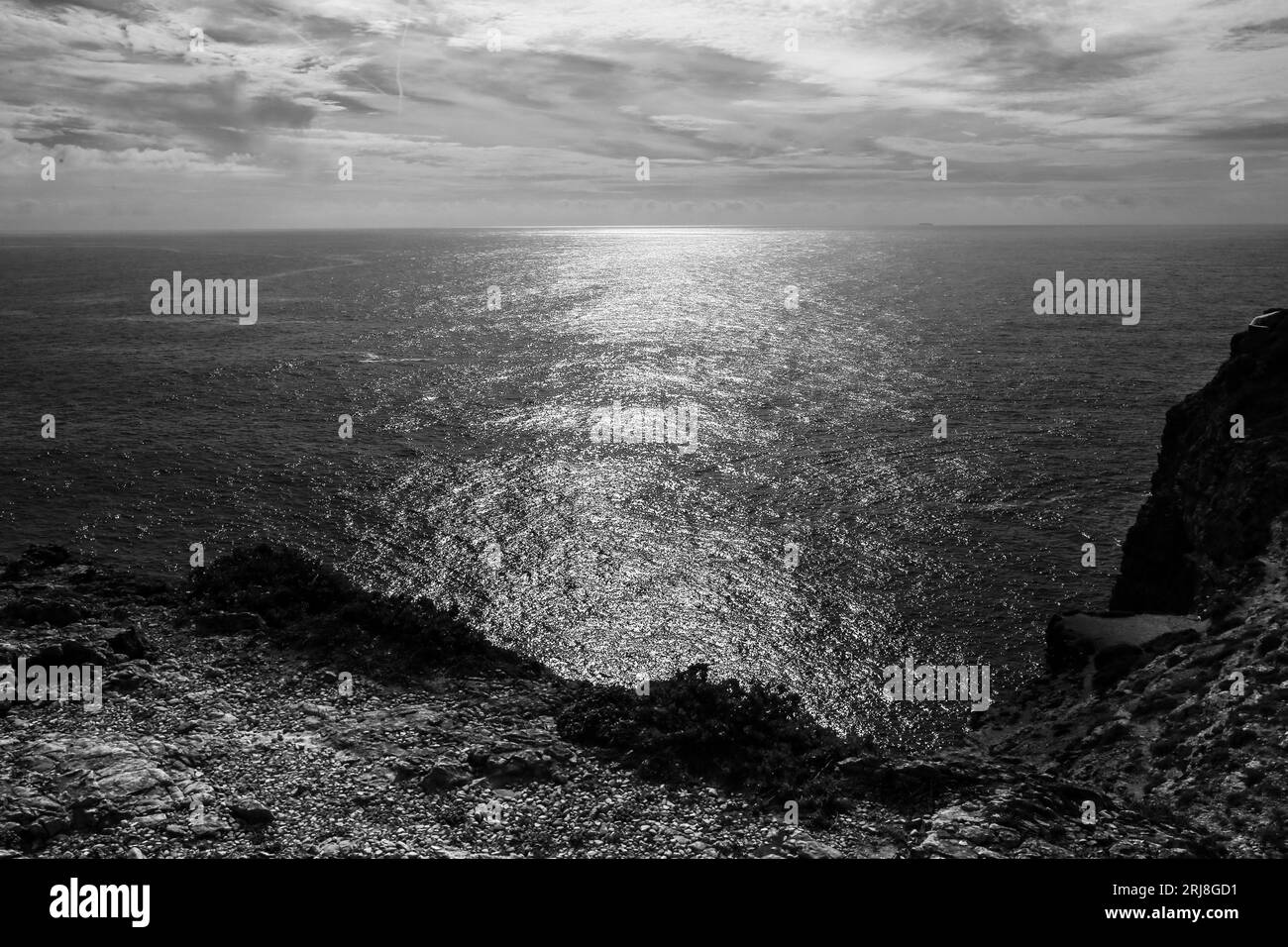 Beautiful cliffs of Cape Saint Vincent in Sagres, Portugal Stock Photo ...