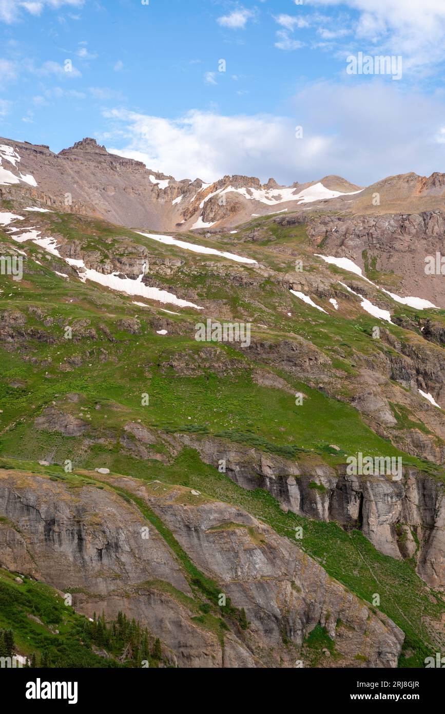 Morning photograph of Yankee Boy Basin, Uncompahre National Forest ...